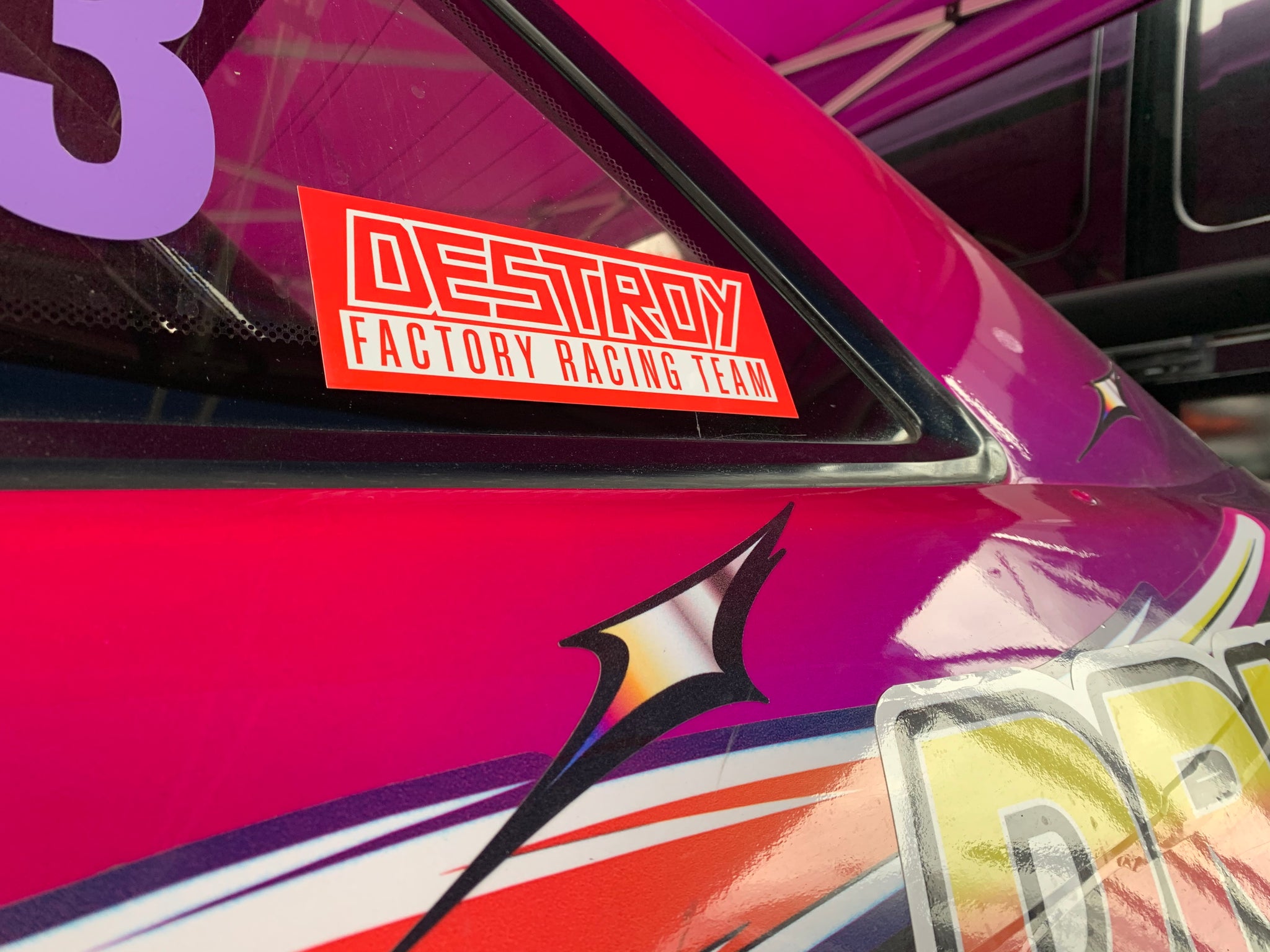 Destroy Or Die ‘Retro Race’ Sticker